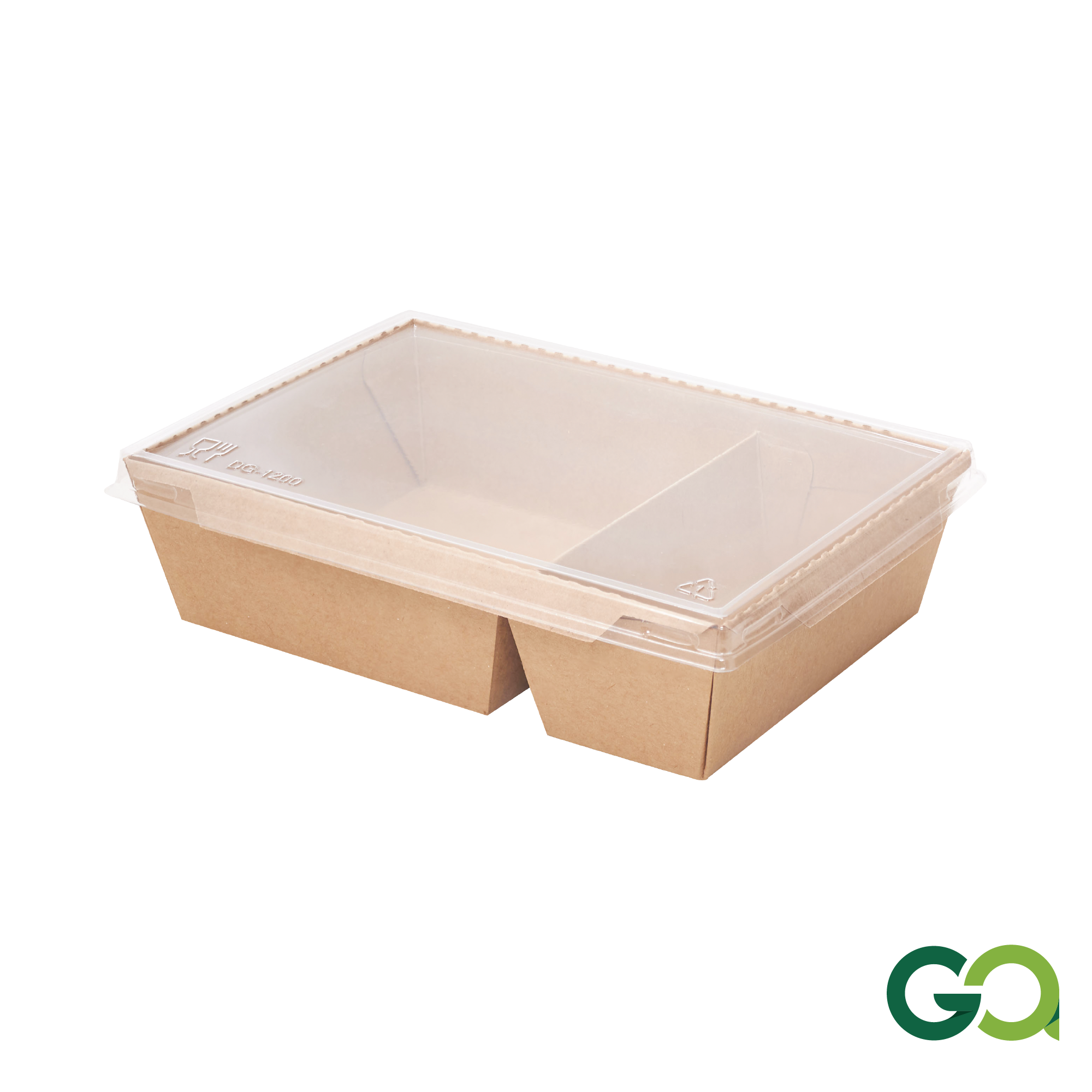 1200ml 2 COM HYBRID LUNCH BOX BR (1 carton : 200 pieces) – GA Ecopak