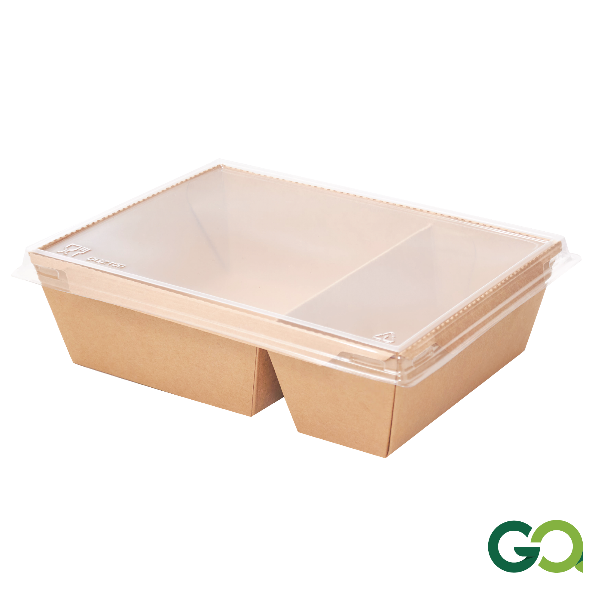 2100ml 2 COM HYBRID LUNCH BOX BR (1 carton : 200 pieces) – GA Ecopak