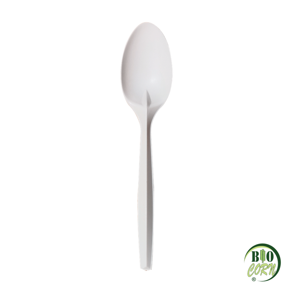 BIOCORN SPOON 7 INCH W (1 carton : 2,000 pieces) – GA Ecopak